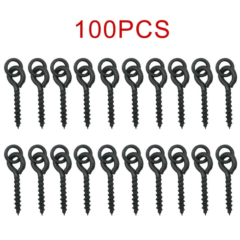 Metal Fishing Bait Screws 15mm 2 Style Black Boilie Screw Rig Terminal ...