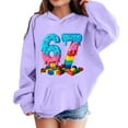 GBSYEWXS Toddler Teen Girls Hoodies Fall Number Print Long Sleeve Tops ...