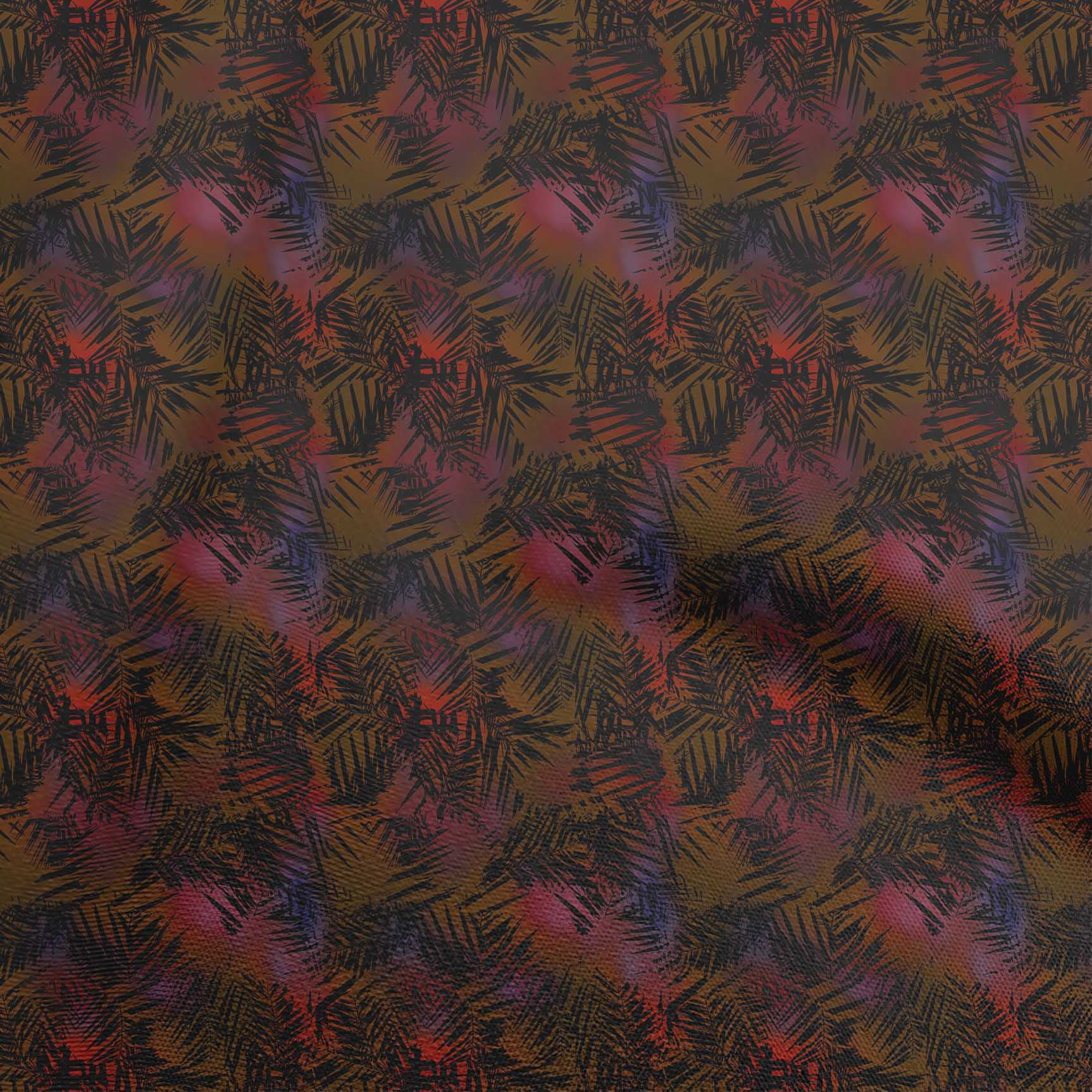 oneOone Velvet Red Fabric Abstract Sewing Material Print Fabric By The ...