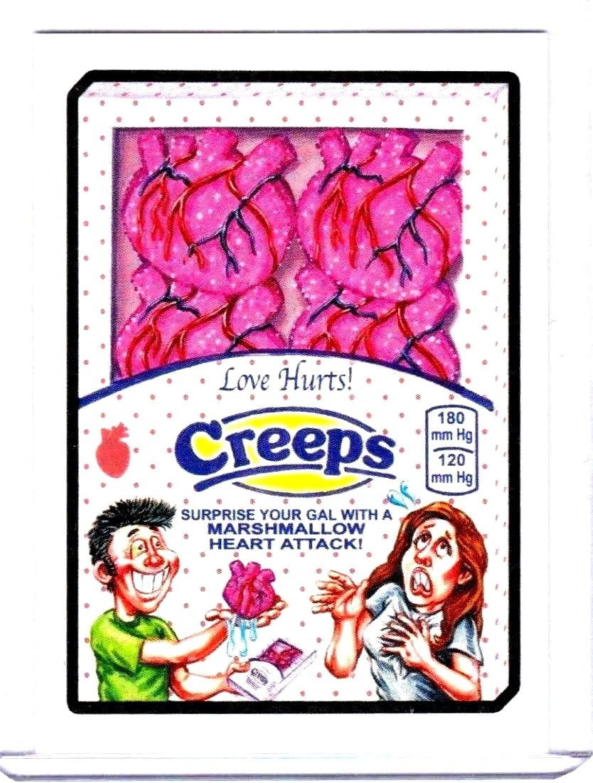 2017 Wacky Packages "CREEPS" #11 Network Spews Sticker Card - Walmart.com