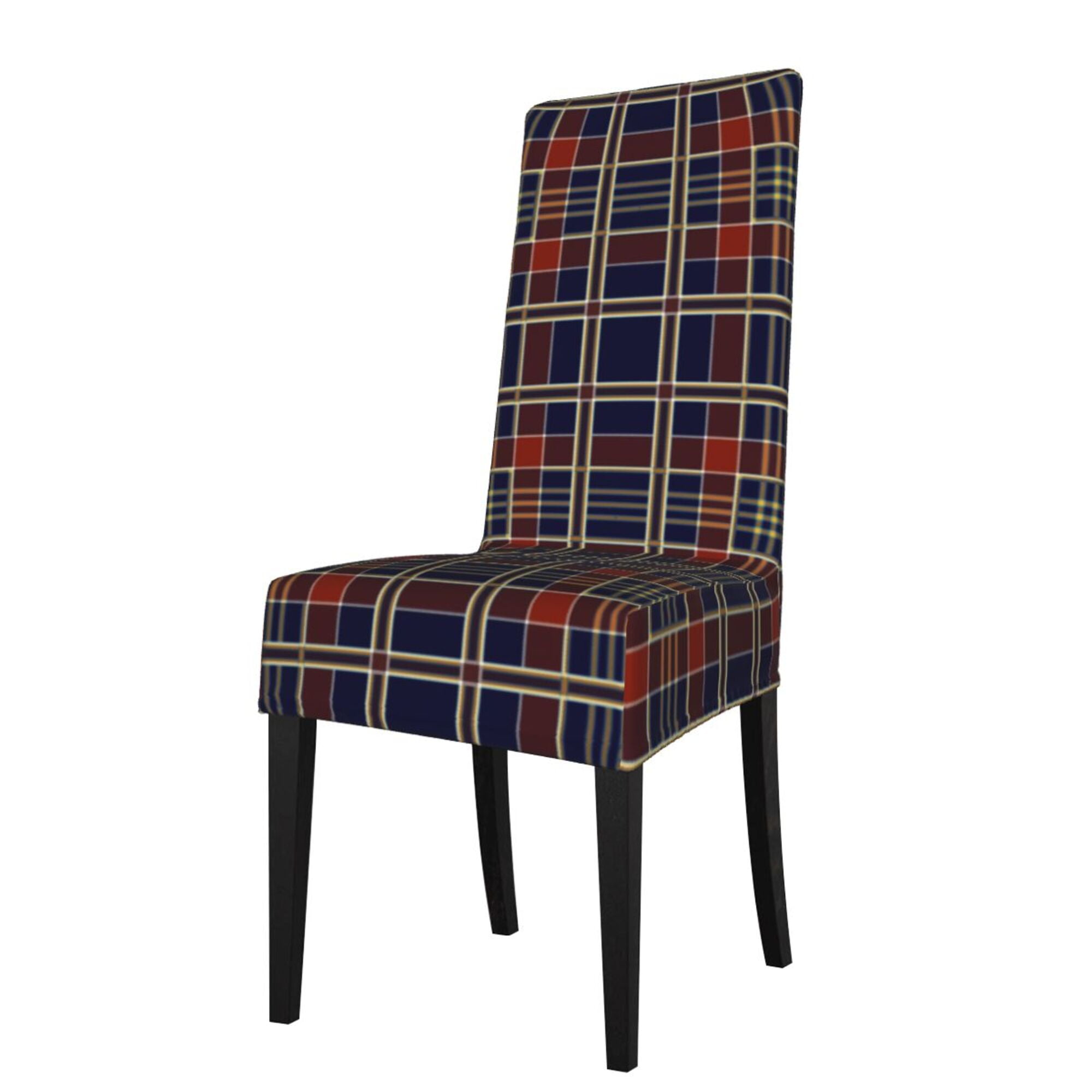 ZICANCN Plaid Tartan Scottish Chair Protectors Seat Covers , Dining Chair Slipcovers for Dining ...