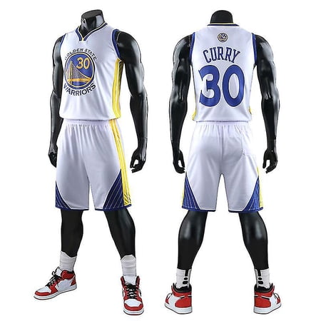 Curry Jersey No.30/aldult Basketball Uniform Set /white-XXXXL (180 ...