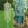 Fanjie, Colorful Crystal Wind Chimes, 21cm, Garden Patio Lawn Decor ...