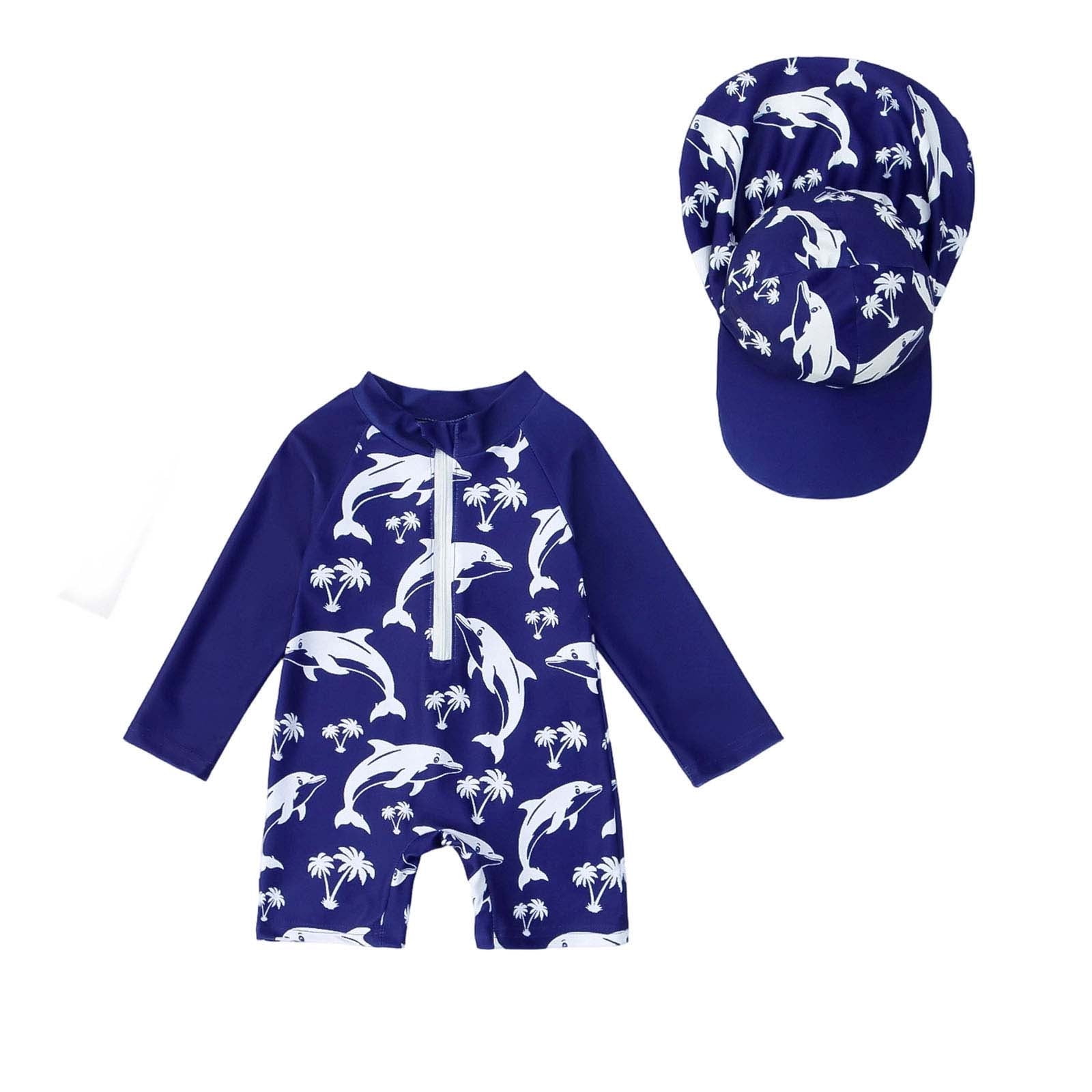 Click here for Sdnall Boys Summer Printed Conjoined Swimsuit Set... prices