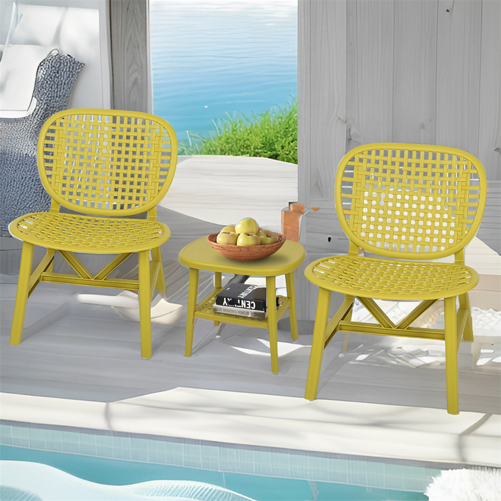 Cfowner 3 Piece Patio Bistro Sets - Walmart.com