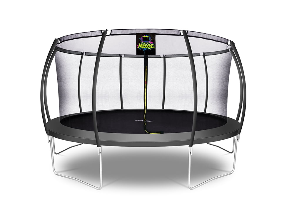 Machrus Moxie Pumpkin-Shaped Outdoor Trampoline Set with Premium Top ...