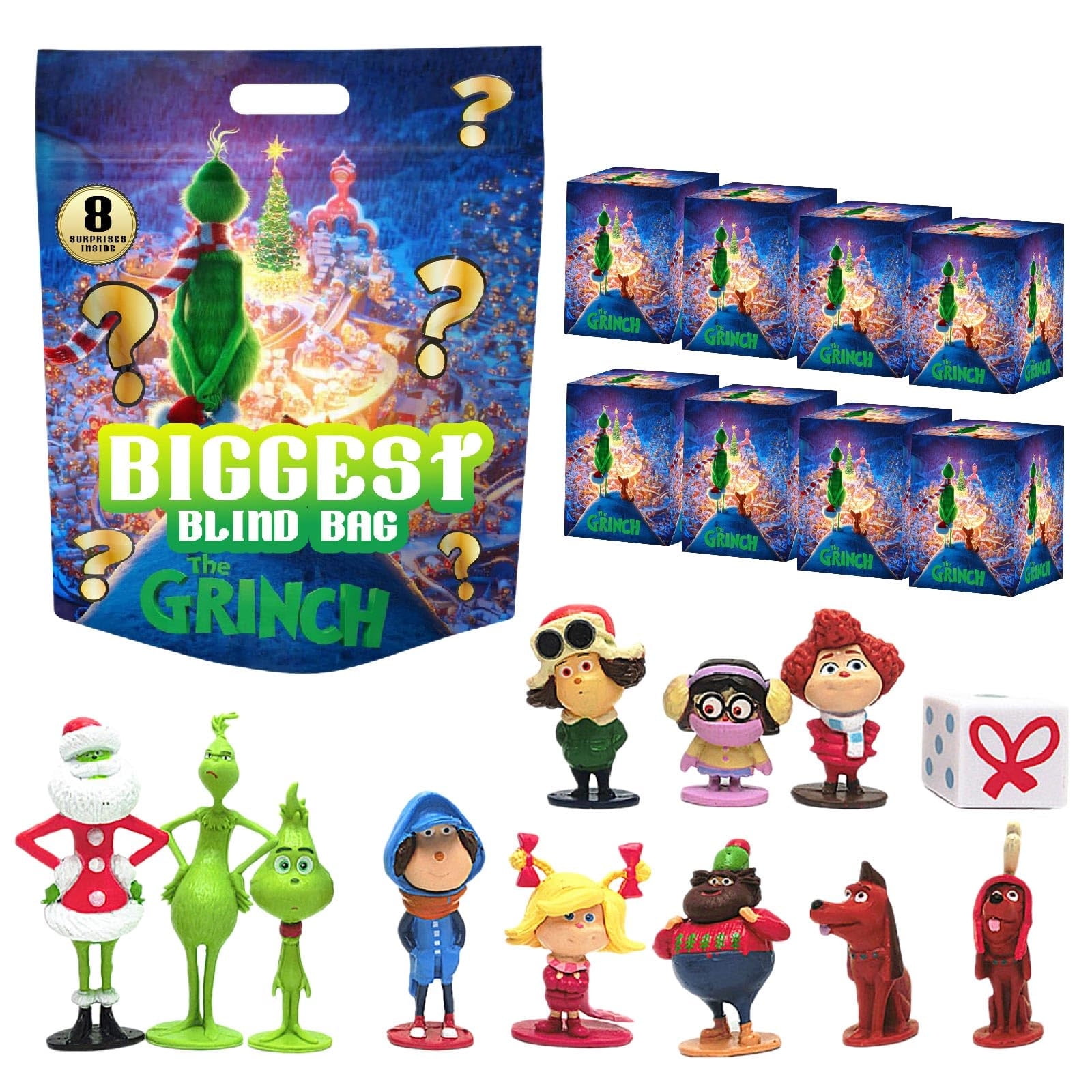 KEVCHE 45cm Grinch Más Grande Blind Bag, Calendario de Adviento de ...