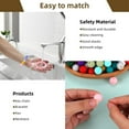 1Box 80Pcs Round Silicone Focal Beads Red 15mm Hole: 2mmDIY - Walmart.com