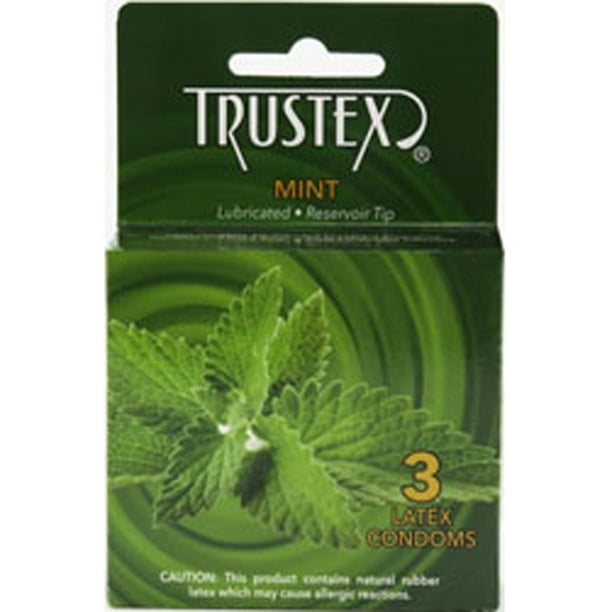 Trustex Flavored Lubricated Condoms - 3 Pack - Mint - Walmart.com ...