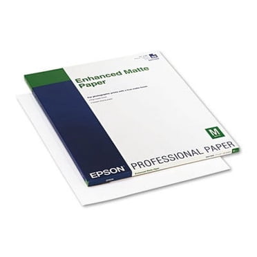 Epson Premium Matte Presentation Paper, 45 lbs., 8-1/2 x 11, 50 Sheets ...