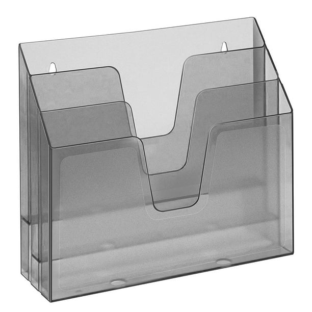 Acrimet Horizontal Triple File Folder Organizer (Smoke Color) - Walmart ... Acrimet Horizontal Triple File Folder Organizer (Smoke Color) - Walmart ...