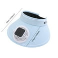 Rechargeable Solar Fan Empty Top Hat Sun Visor Children Summer Outdoor ...