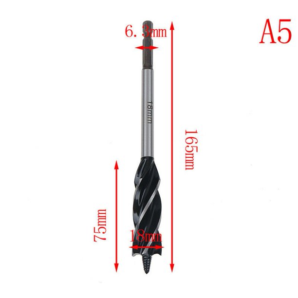18mm Drill Bit Set Wood Fast Cut Auger Carpenter Joiner Tool - Walmart.com