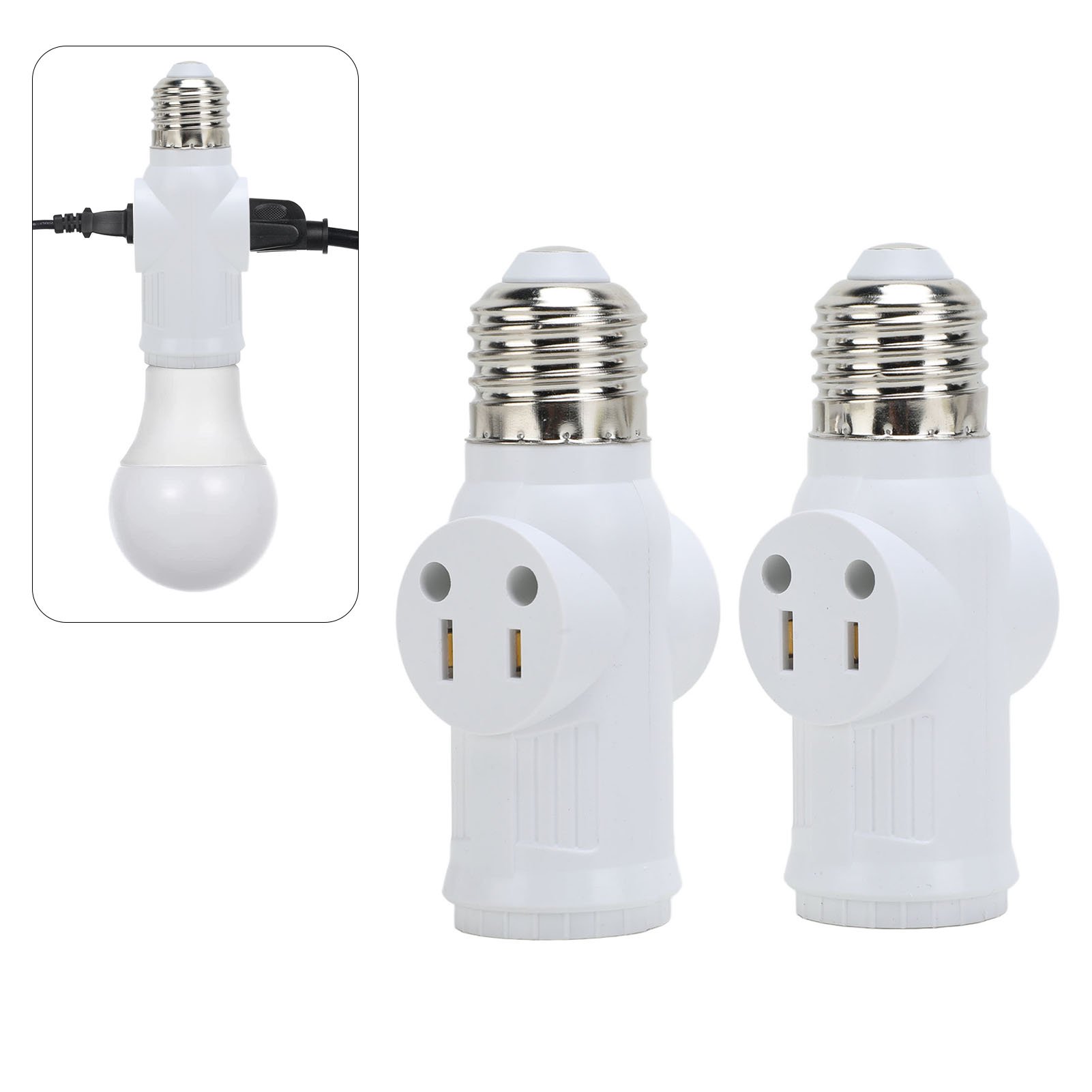 Click here for Fyydes Light Socket Converter  3 Prong 2pcs Light... prices