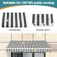 MCombo Patio Awning 13x8 Feet Fabric Replacement Sunshade Canopy for ...