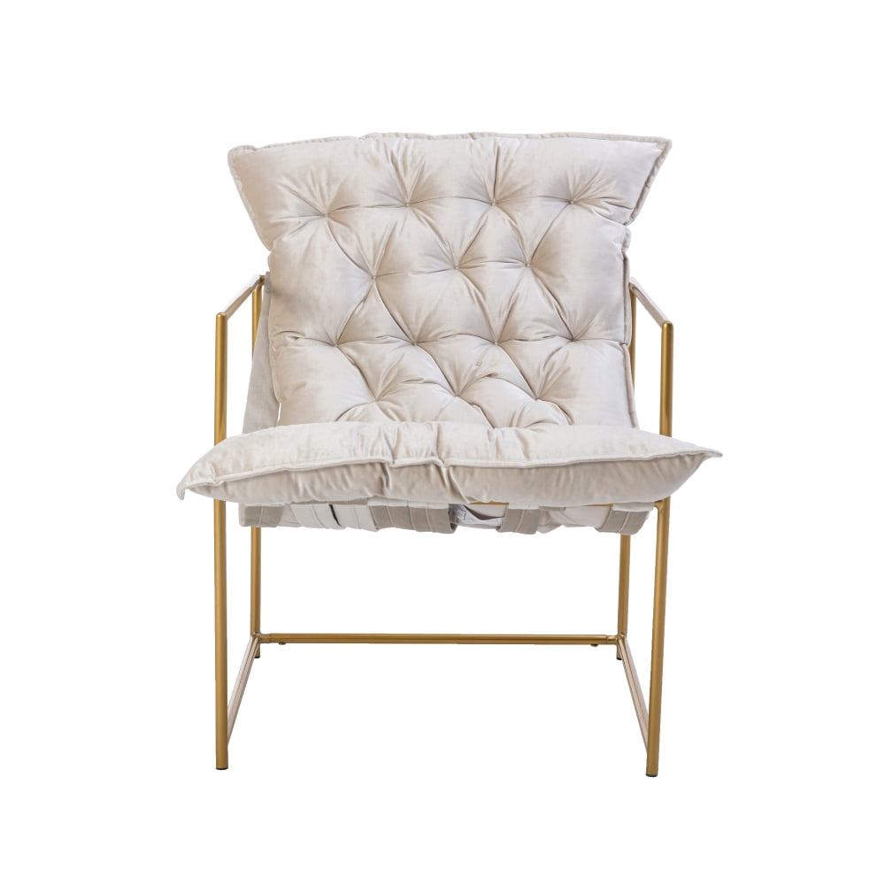 Modern Leisure Accent Chair, Industrial Style Chair with Open ...