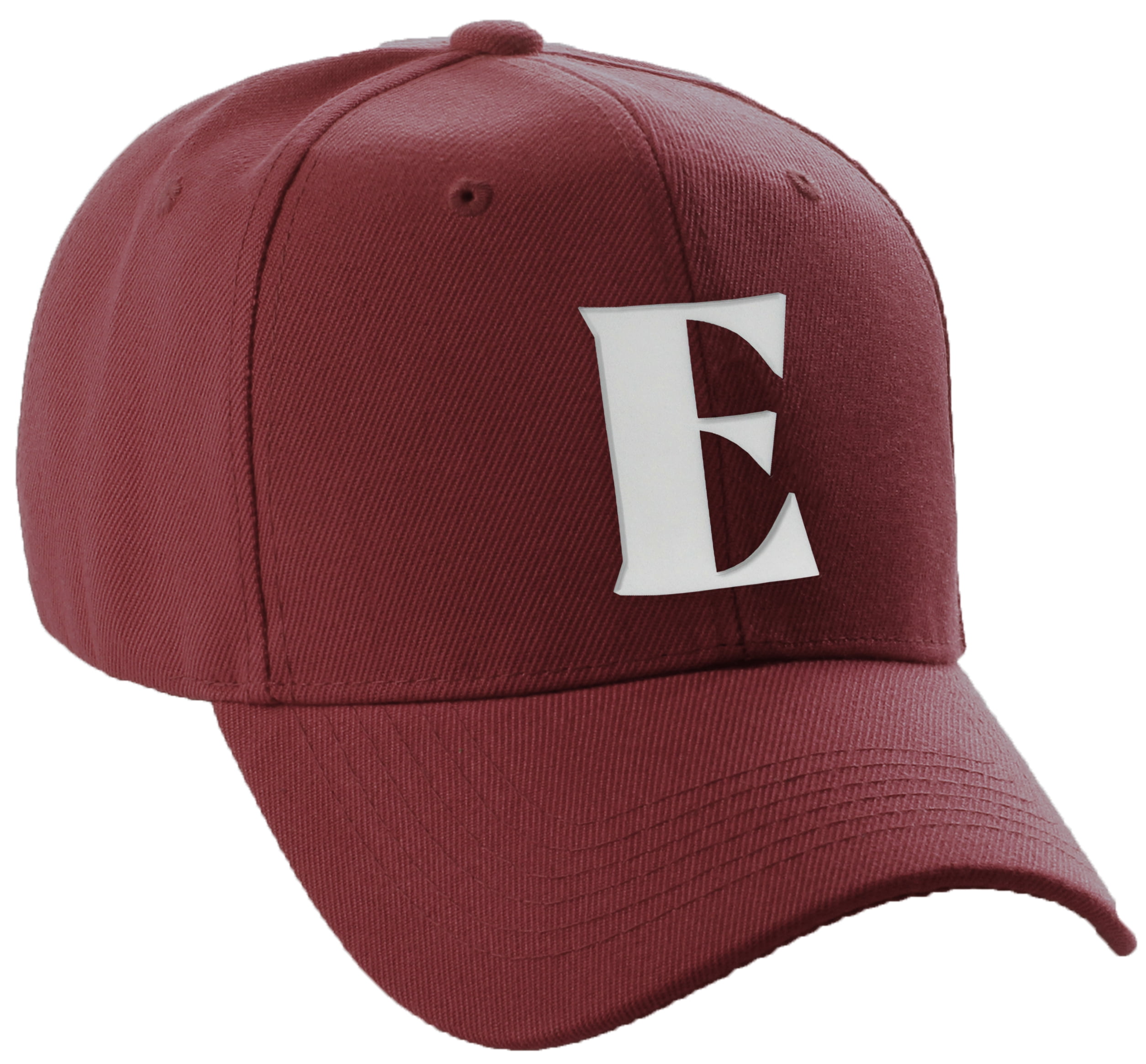 Daxton Structured Curve Visor Bill Baseball Hat 3D Capital Alphabet ...