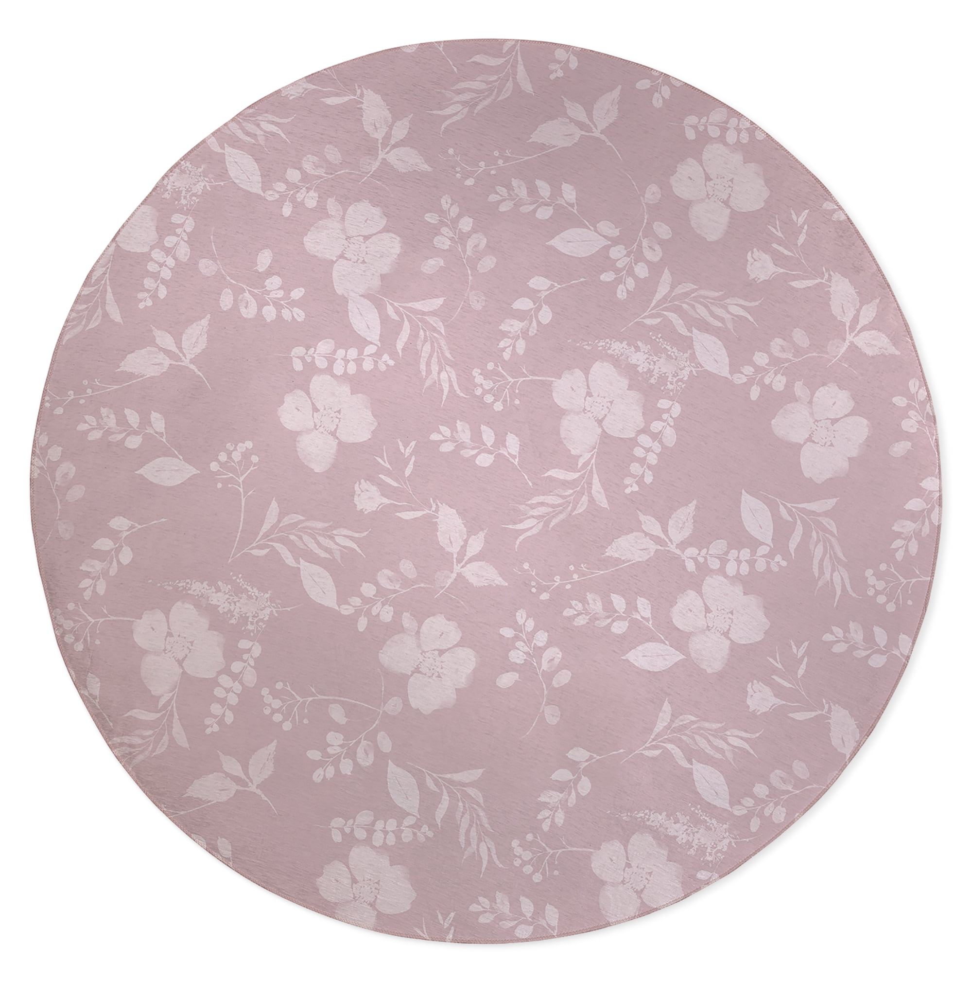 TRANSPARENT FLOWER PINK Office Mat By Kavka Designs - Walmart.com