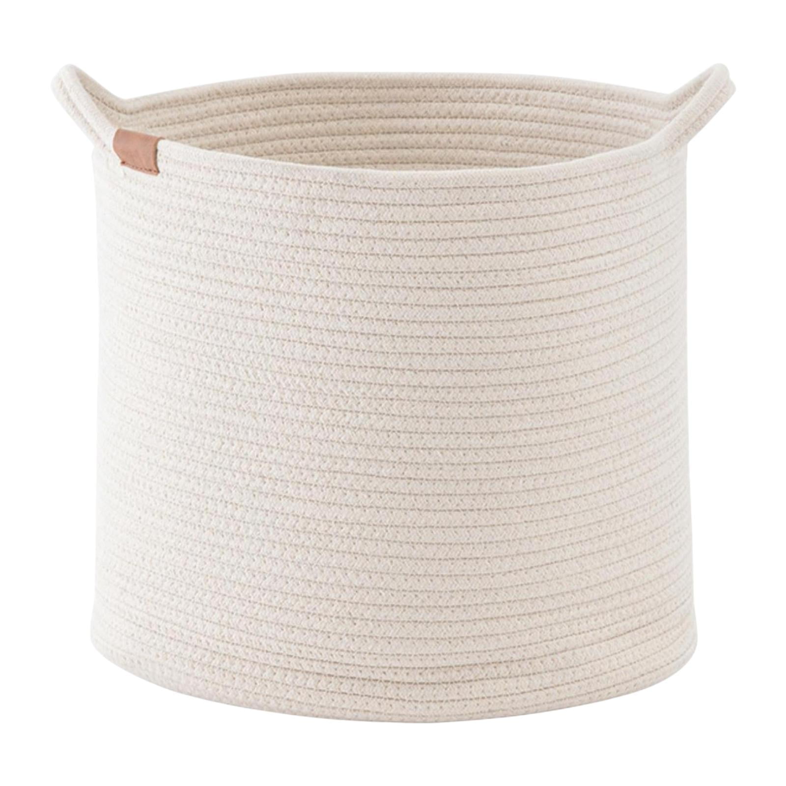 Click here for Luzkey Cotton Rope Woven Basket Woven Rope Storage... prices