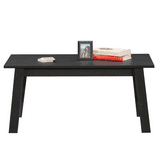 Mainstays Wood Rectangle Coffee Table, Black Finish - Walmart.com