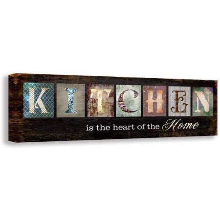 Kitchen Wall Decor Inspirational Motto Canvas Wall Rustic Farmhouse ...