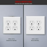 ENERLITES Duplex Receptacle Outlet Wall Plate, Gloss Finish, Midway ...