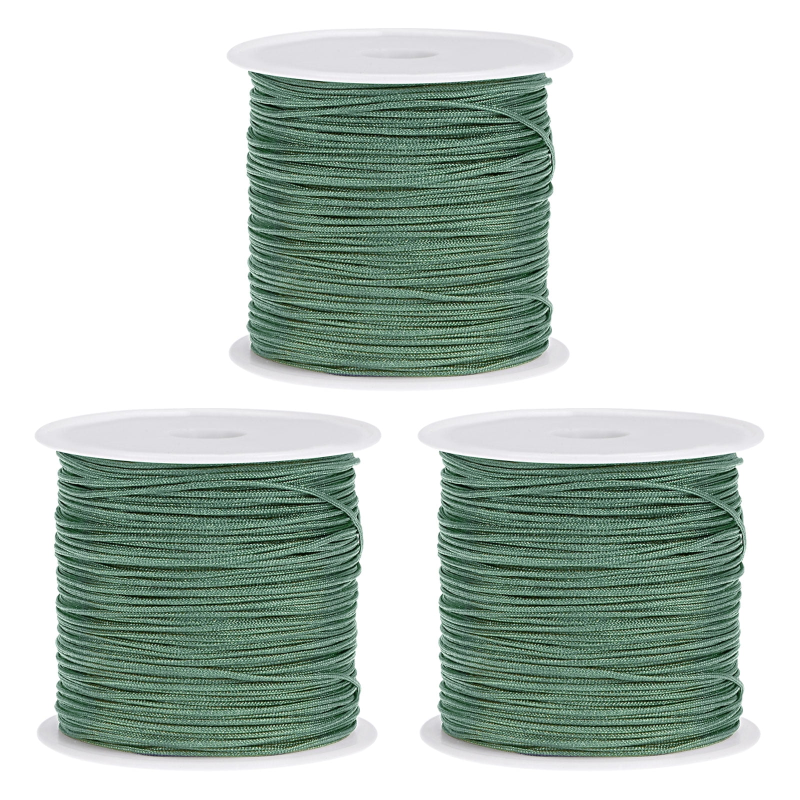 Uxcell Nylon Cord DIY Making Satin String Craft Wire with Plastic Spool ...