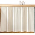 Beige White Stripes Cabinet Curtain, Lines Modern Vertical Stripes Sink ...