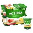 Activia Fiber Strawberry and Pineapple Probiotic Yogurt, Probiotic ...