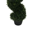 Vickerman 4' Artificial Potted Green Boxwood Spiral Tree. - Walmart.com