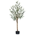 DR.Planzen Artificial Olive Tree Indoor 5ft Tall Faux Olive Tree with ...