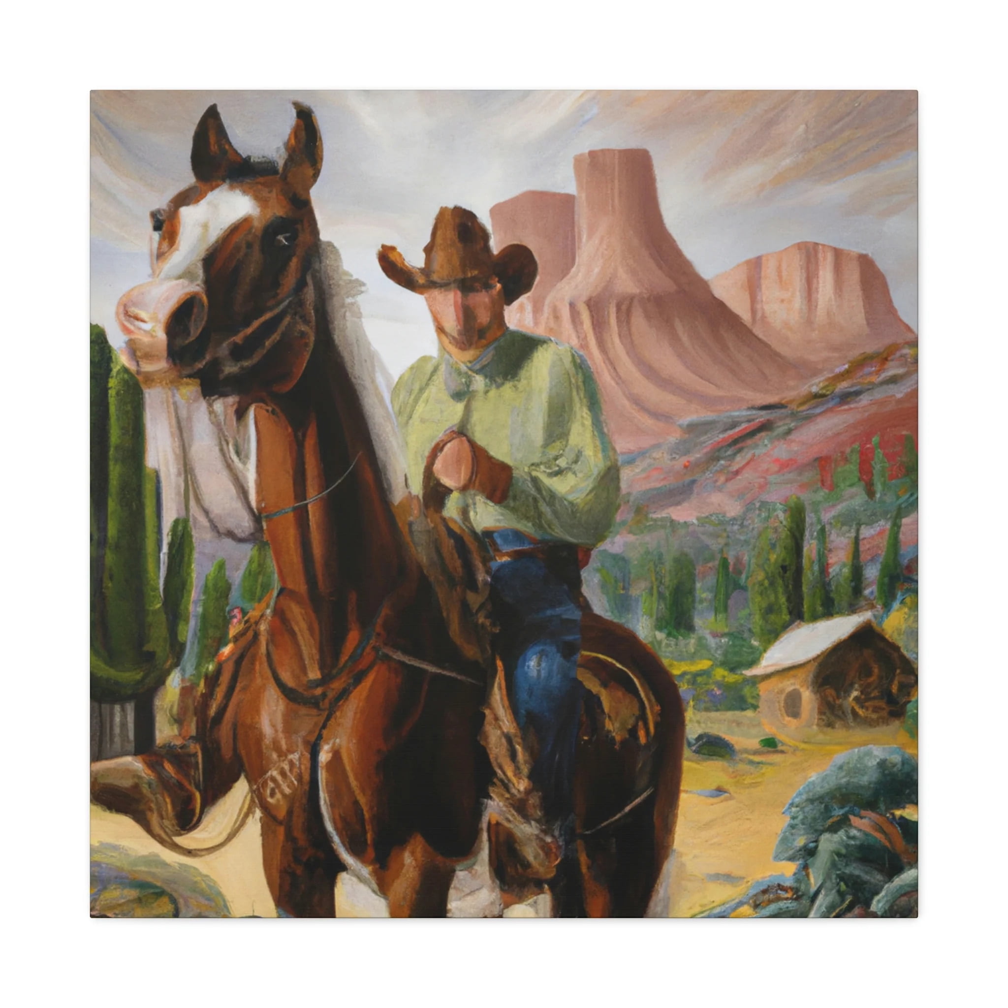 Western Sky Mirage. - Canvas - Walmart.com