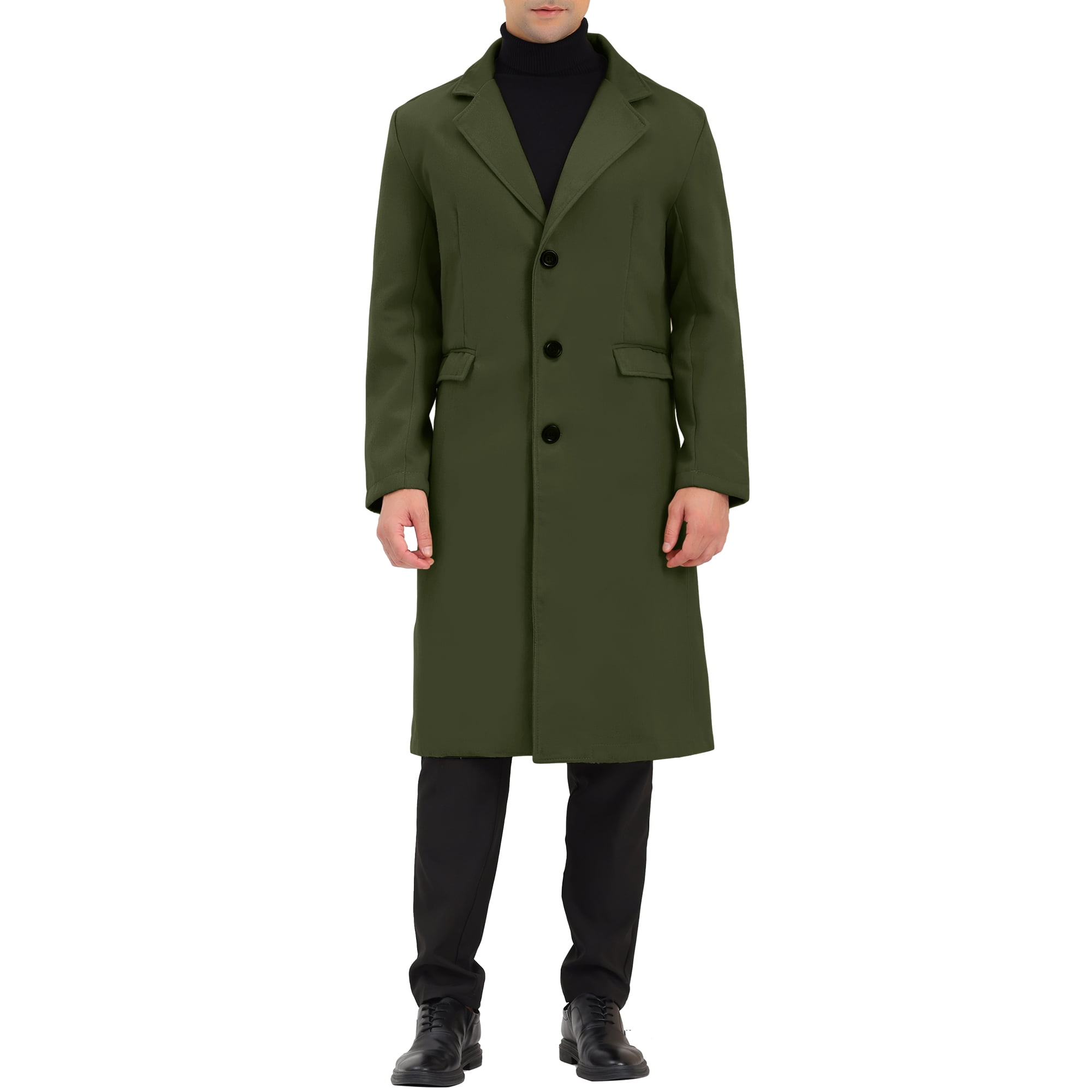 Click here for Inspire Chic Mens Coats Single Breasted Lapel Coll... prices