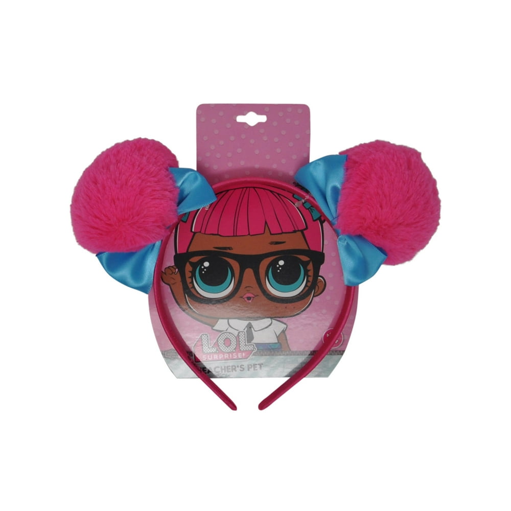 L.O.L Surprise! - Girls LOL Surprise Pink Pom Pom Headband Bows Teacher ...