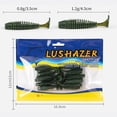 60 Count Soft Plastic Fishing Lures for Bass Trout Crappie, Sinking ...