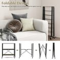Costway 1 PC 3-Tier Folding Shelf Free DIY Design Shelving Unit with 4 ...