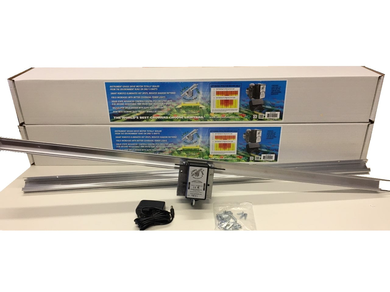 (2) Light Rail 4.0 Kits Motor and Rail, Robotic Light Mover LightRail ...