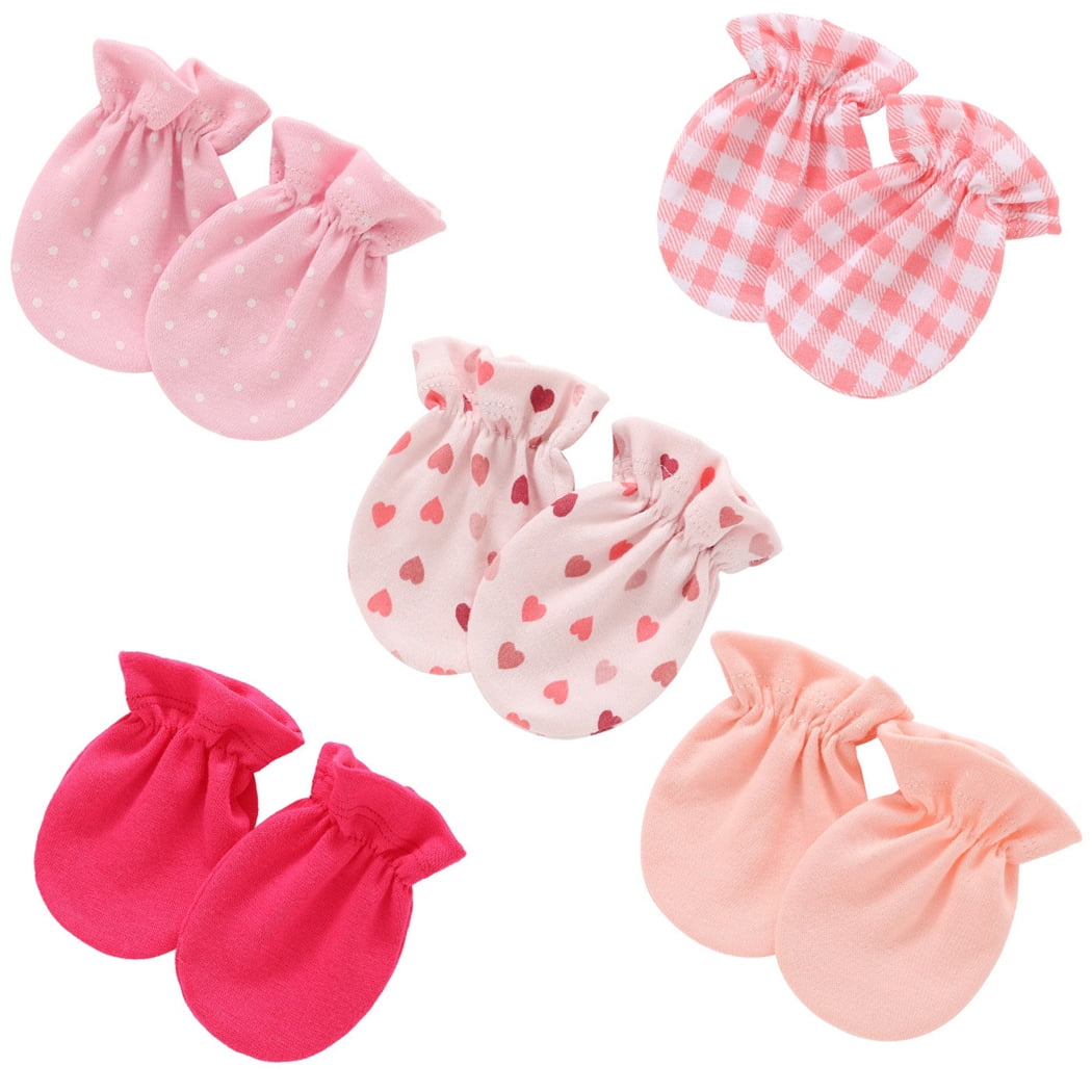 Click here for Nobrand 5 Pairs Baby No Scratch Mittens Unisex Inf... prices