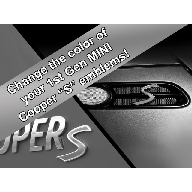 S Vinyl Decal Insert Replacements for MINI Cooper S 1st Gen R52 R53 ...