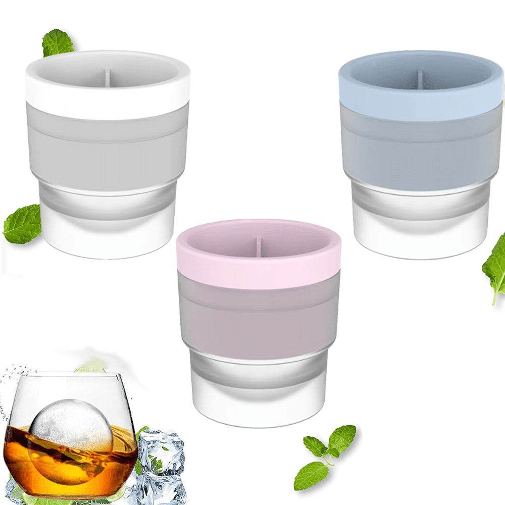 Round Sphere Ice Molds, Whiskey Ice Mold, Ice Balls for Whiskey ...