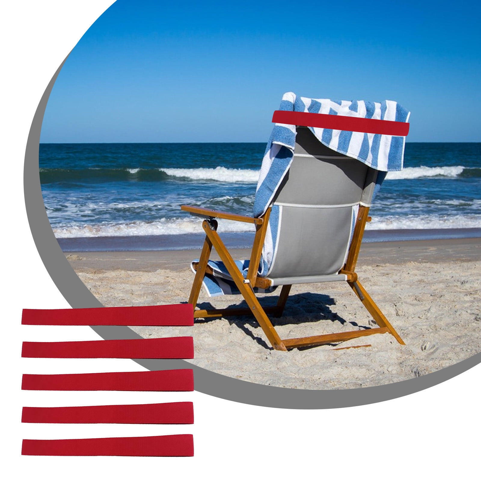 Click here for Meitianfacai Pack Of 5 Beach Chair Towel Straps St... prices