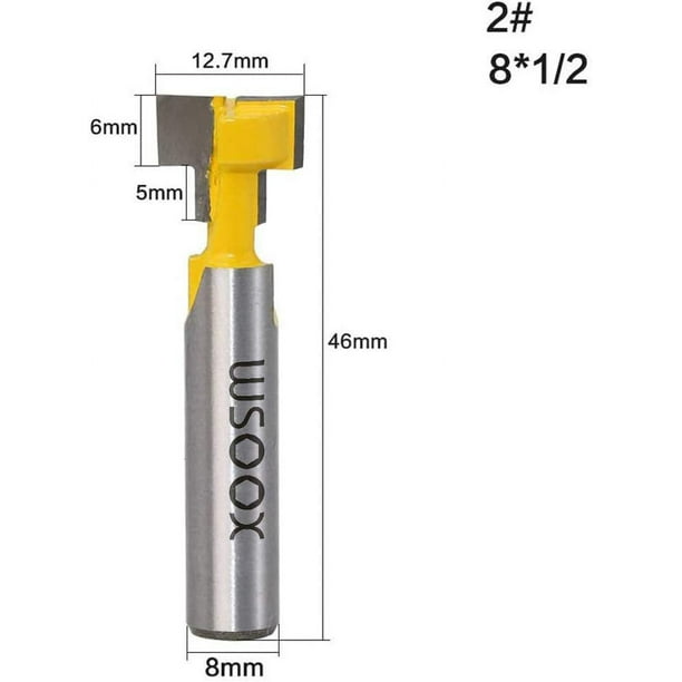 8mm T-Track T-slot Router Shape Router Bits, T-slot Cutter with Blade ...
