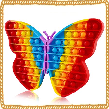 4 Packs Pop Poop Fidget Toy, Mouse Mermaid Butterfly Sensory Anxiety ...