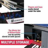 "MD Sports Multiplayer 2-in-1 Combo Billiard and Foosball Game Table ...