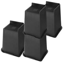MQ 4 Inch Bed Risers, 4 Pack Black, 7000LBs Support, Oversized ...