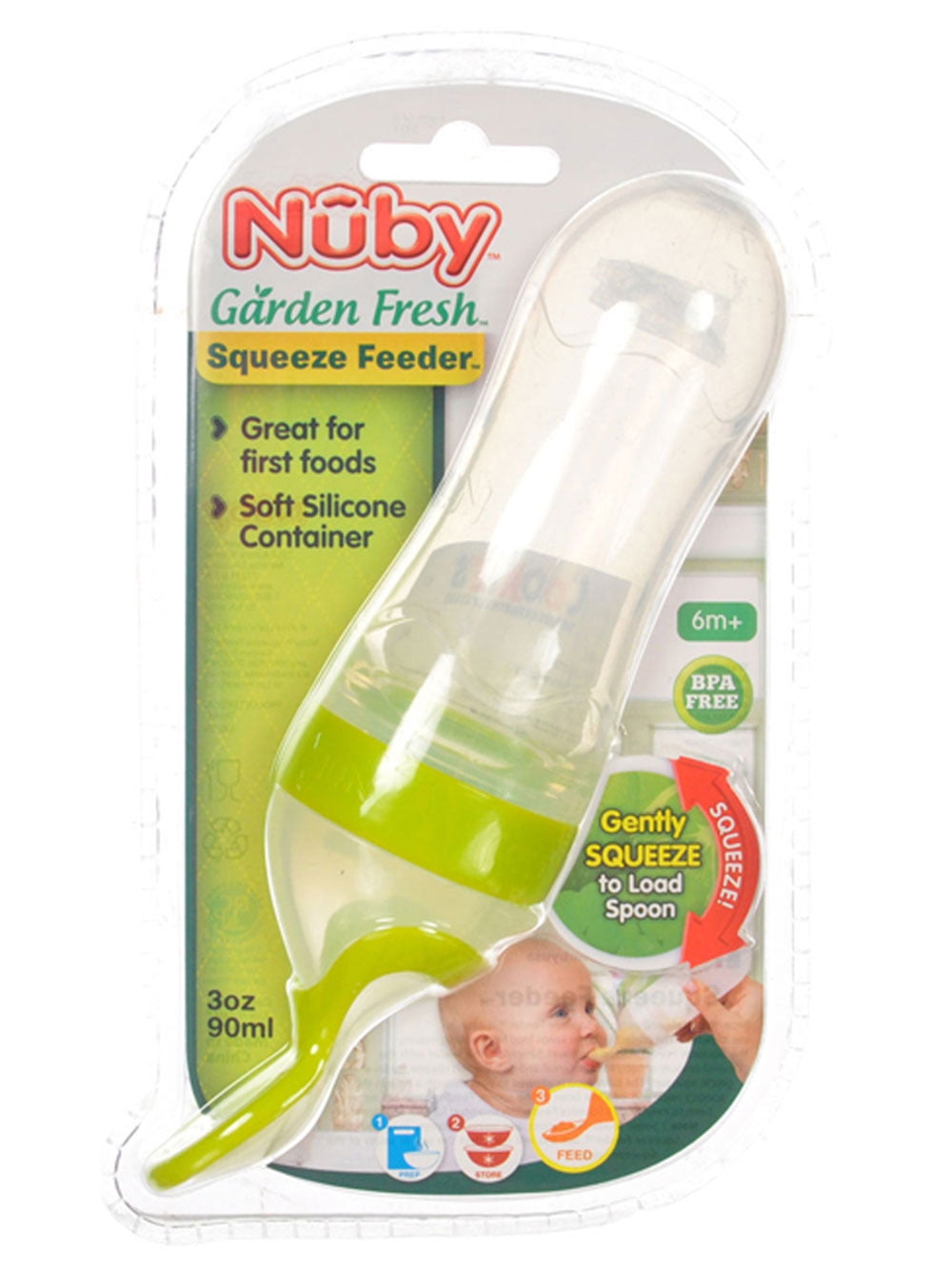 Nuby Baby Garden Fresh Squeeze Feeder - lime, one size - Walmart.com