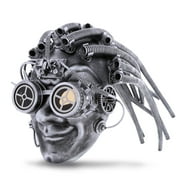 Attitude Studio Steampunk Bird Beak Half Face Mask Robot Goggle Costume ...