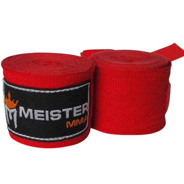 Meister 180" Semi-Elastic MMA Hand Wraps (Pair) - Walmart.com