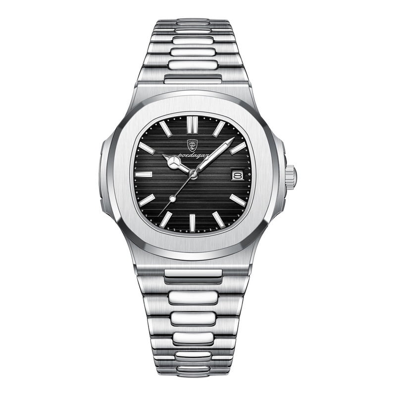 Reloj negro ultradelgado impermeable para hombre | Walmart en línea