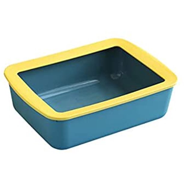 Litter Boxes for Large Cats Square Cat Litter Box Semi-Closed Cat ...